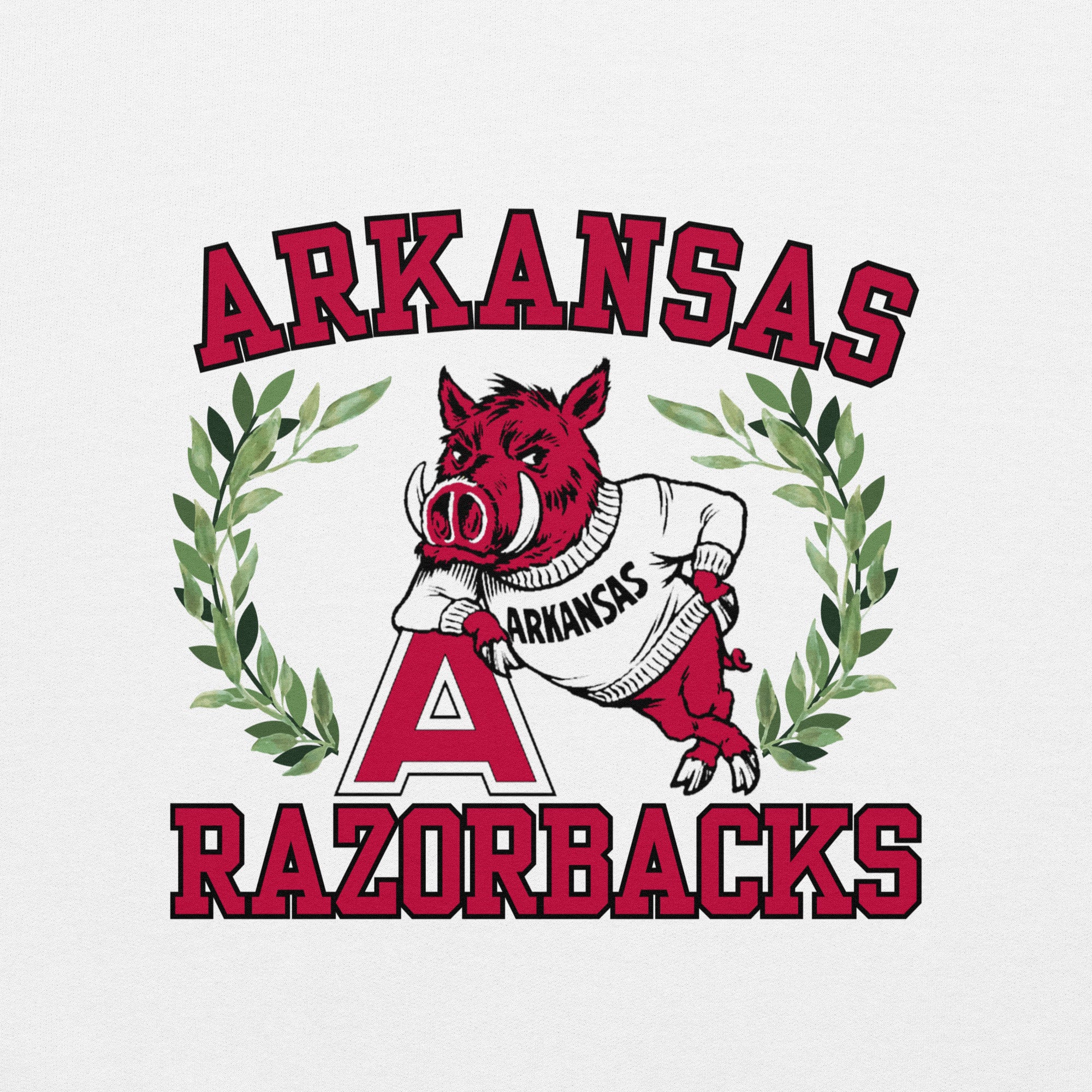 Vintage Style Arkansas Razorbacks Sweatshirt - Retro Throwback Crew ...